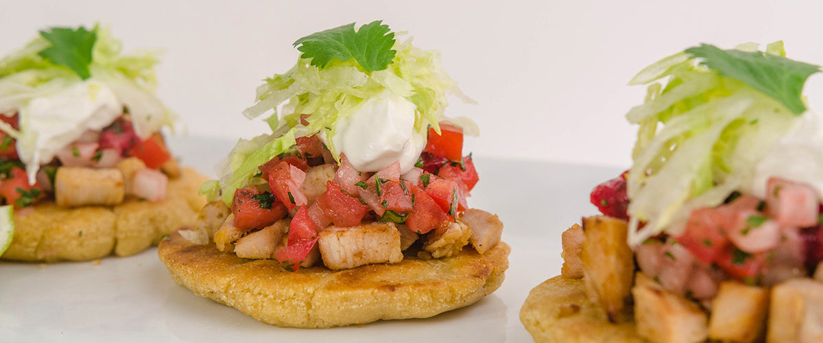 Turkey Sopes w/ Cranberry Pico – Olive Oil Lovers