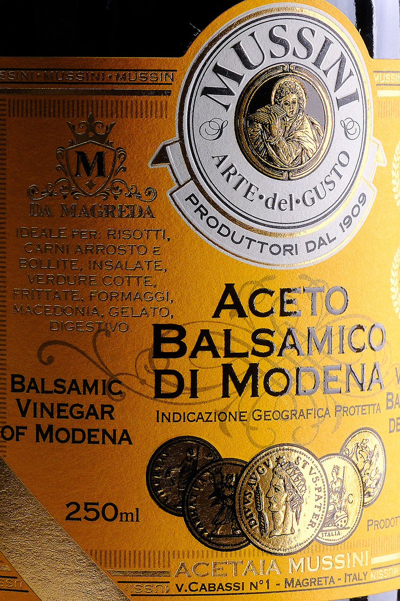 Mussini PGI Balsamic Vinegar of Modena 5 Gold Medals Olive Oil 8.45 fl ...