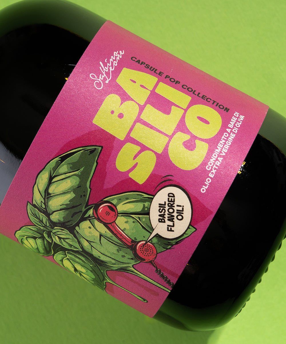 Sabino Leone Basil Extra Virgin Olive Oil 8.45 fl oz (250ml) – Olive ...