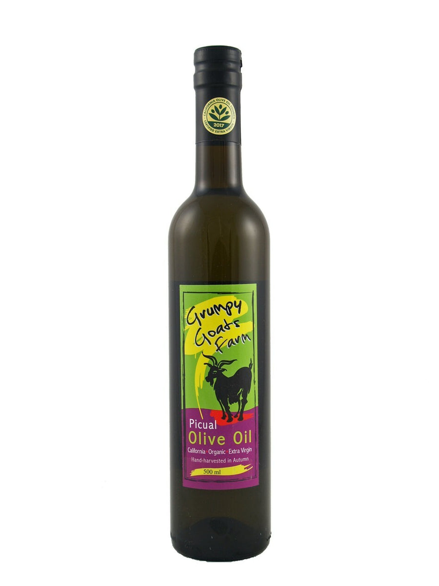 Grumpy Goats Organic Picual Extra Virgin Olive Oil 16.9 fl oz (500ml ...